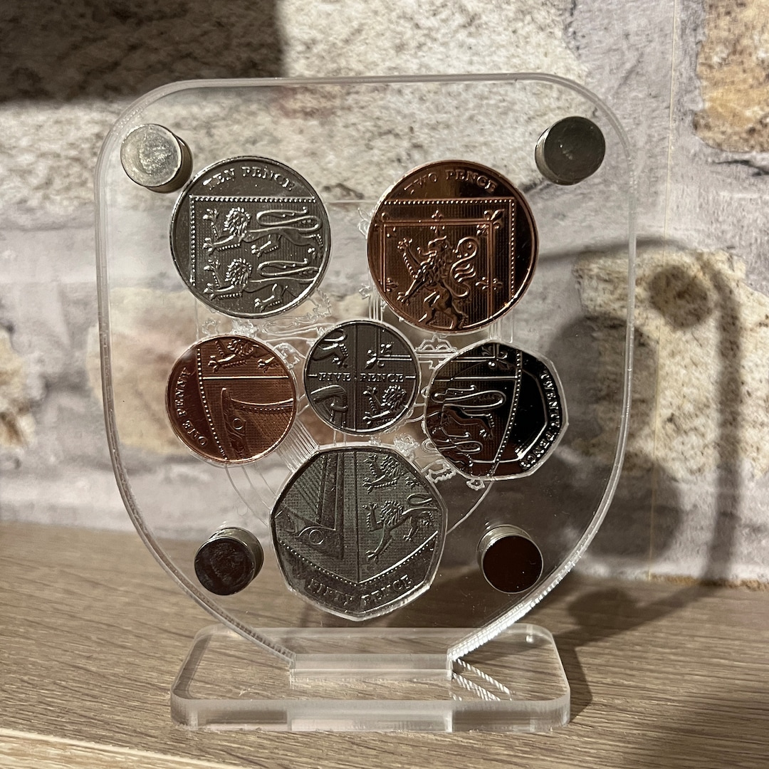 Royal Shield Coin Display Stand Clear Finish - Etsy