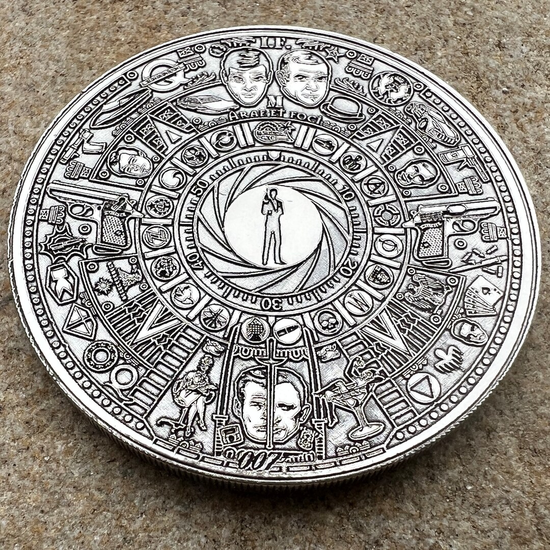 James Bond Aztec Crown Coin ,one off Piece You Cannot Buy Anywhere Else ...