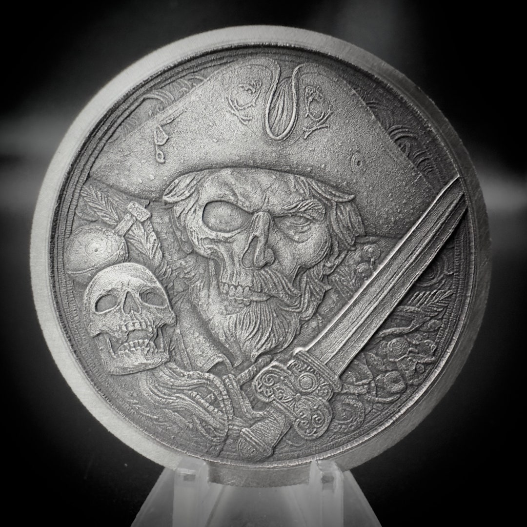 Pirate Skull Theme Custom Made Coin ,one off Piece You Cannot Buy ...