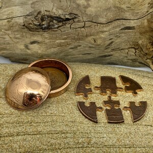 Penny Coin Puzzle and Pot Gift for Coin Collector, Unique Gift - Etsy
