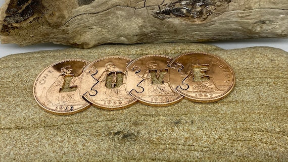 Personalised Love Token Set | Etsy UK