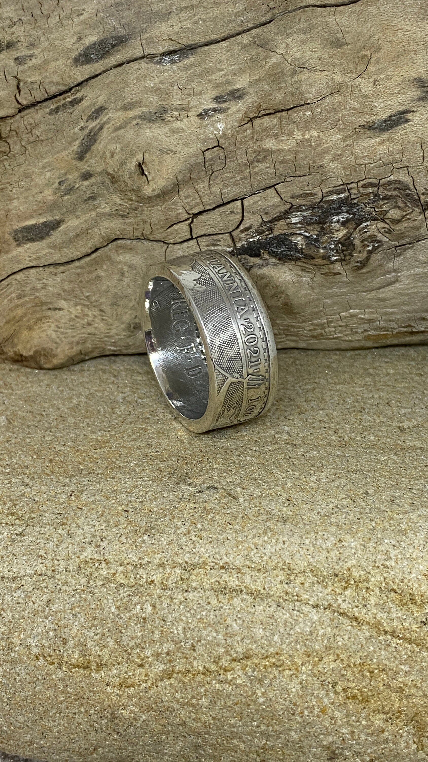 American eagle 999 silver Coin Ring Gift For him Wedding | Etsy