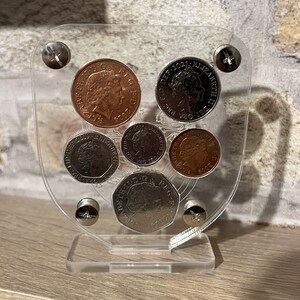 Royal Shield Coin Display Stand Clear Finish - Etsy