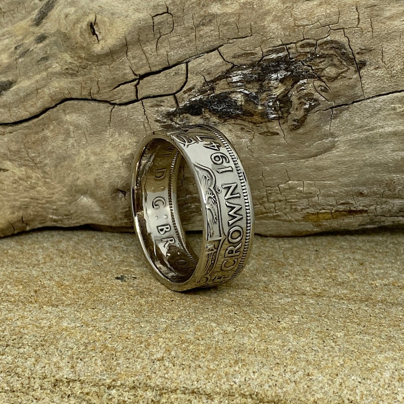 Mens Coin Wedding Bands - Etsy UK