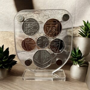 Royal Shield Coin Display Stand Multiple Colours Available - Etsy