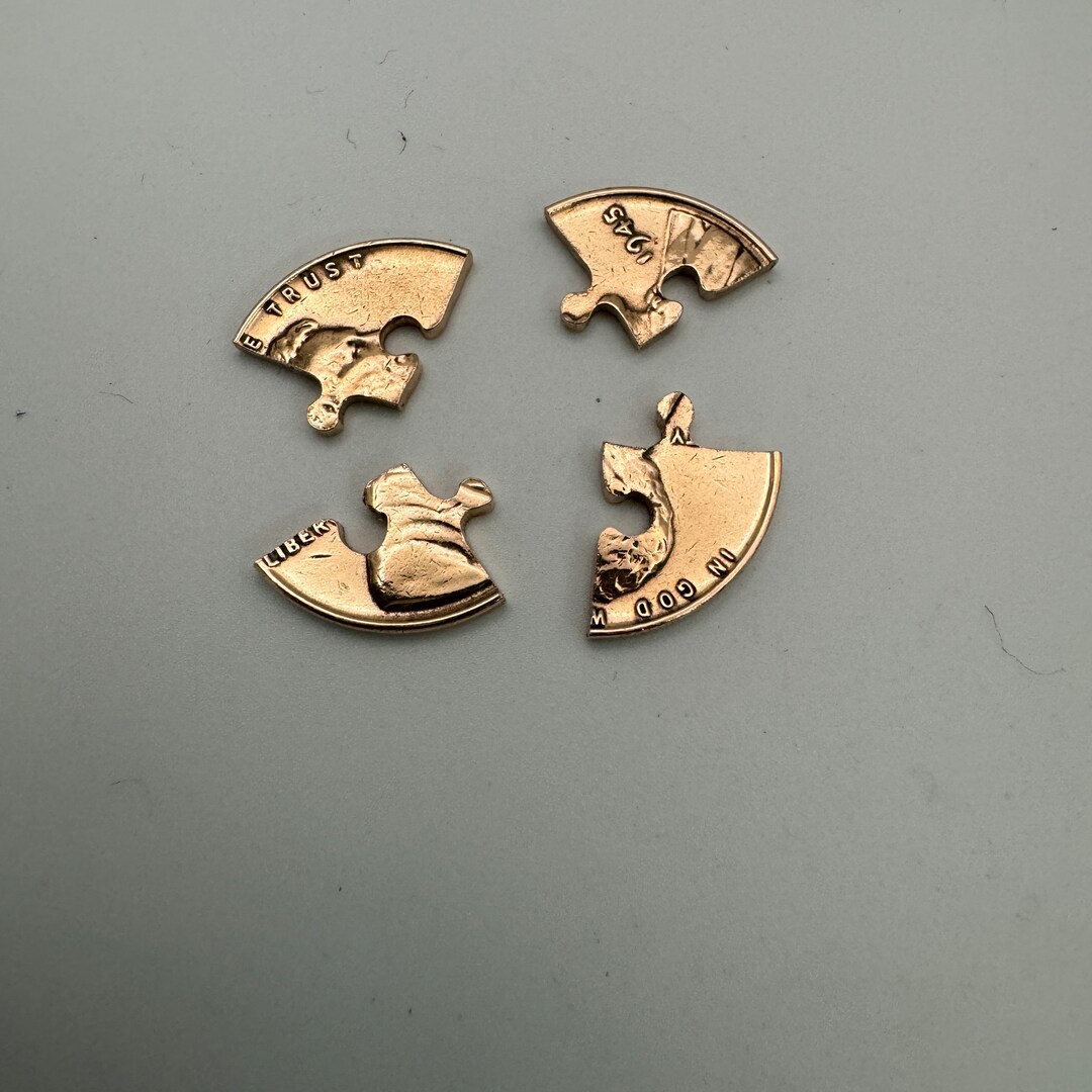Us One Cent / Penny 4 Piece Coin Puzzle Gift for Coin Collector, Unique ...