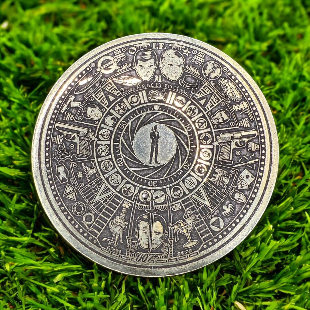 James Bond Aztec Brass Coin ,one off Piece You Cannot Buy Anywhere Else ...