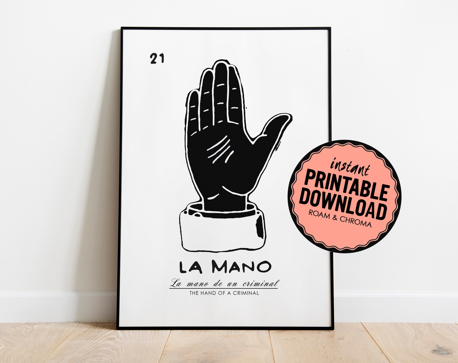 Mexican Print, PRINTABLE ART, Hand Print, Mexico Decor, La Loteria ...