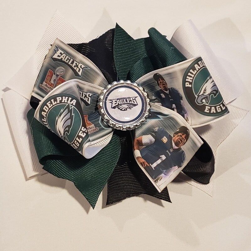 Nfl Team Hair Bows - Etsy