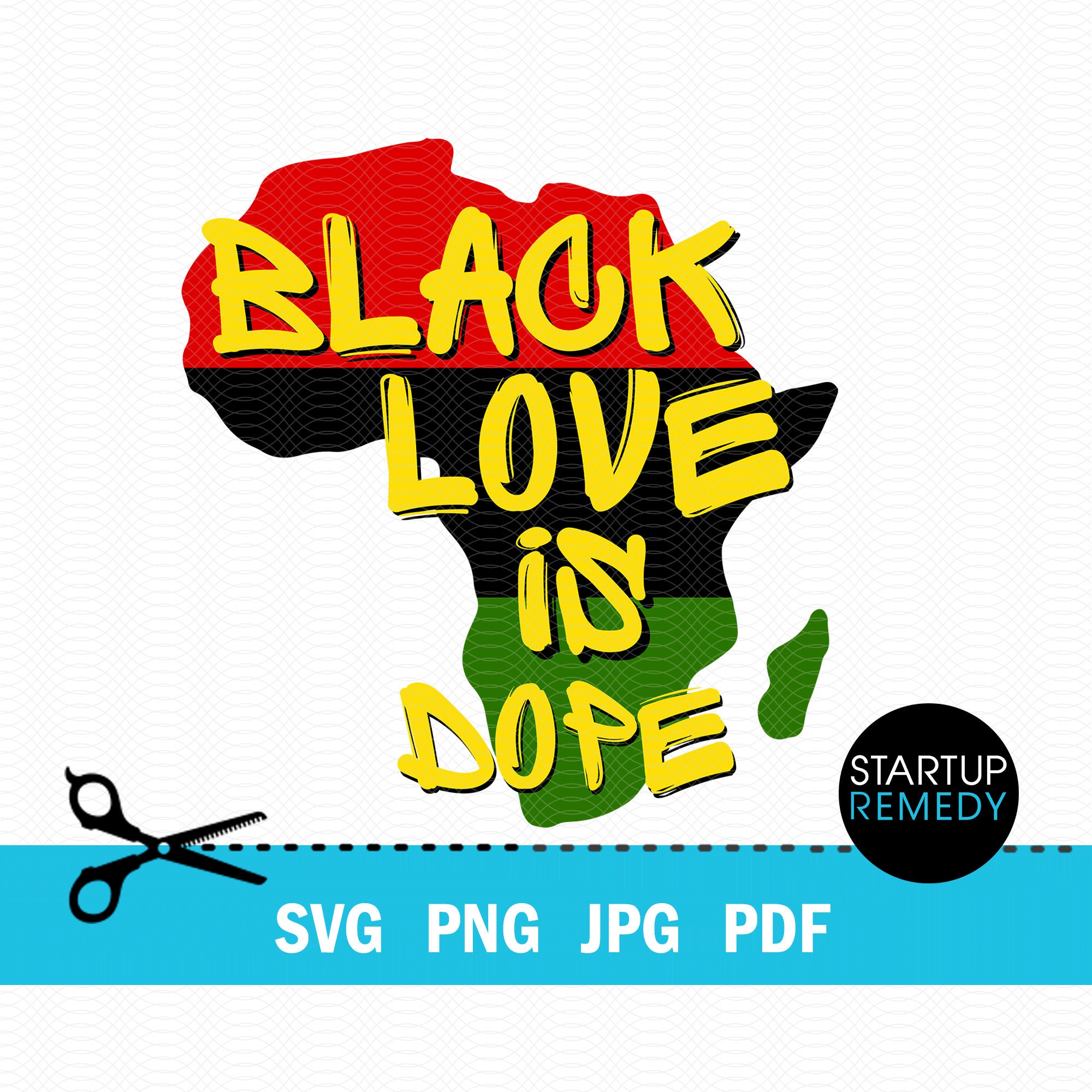 Black History Month, Juneteenth SVG, Black Love is Dope SVG, Africal ...