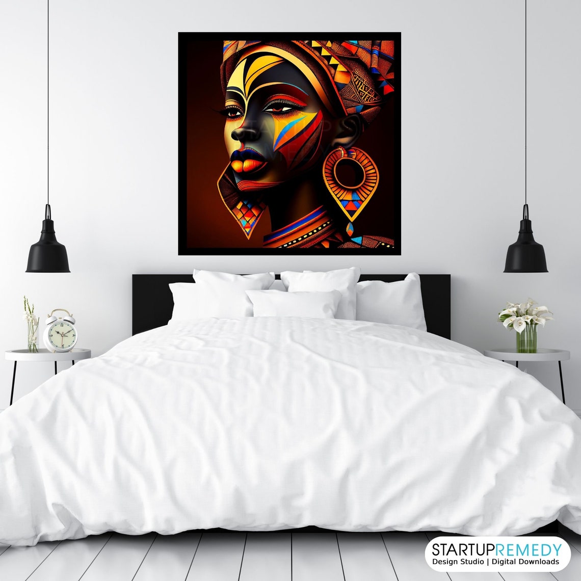 Black Art African Art Abstract Black Art East African Wall - Etsy