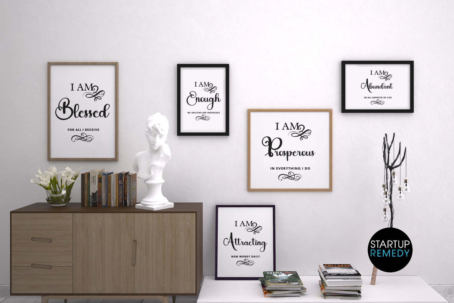 Affirmation Wall Art, Printable Wall Art, Digital Print, Entrepreneur ...