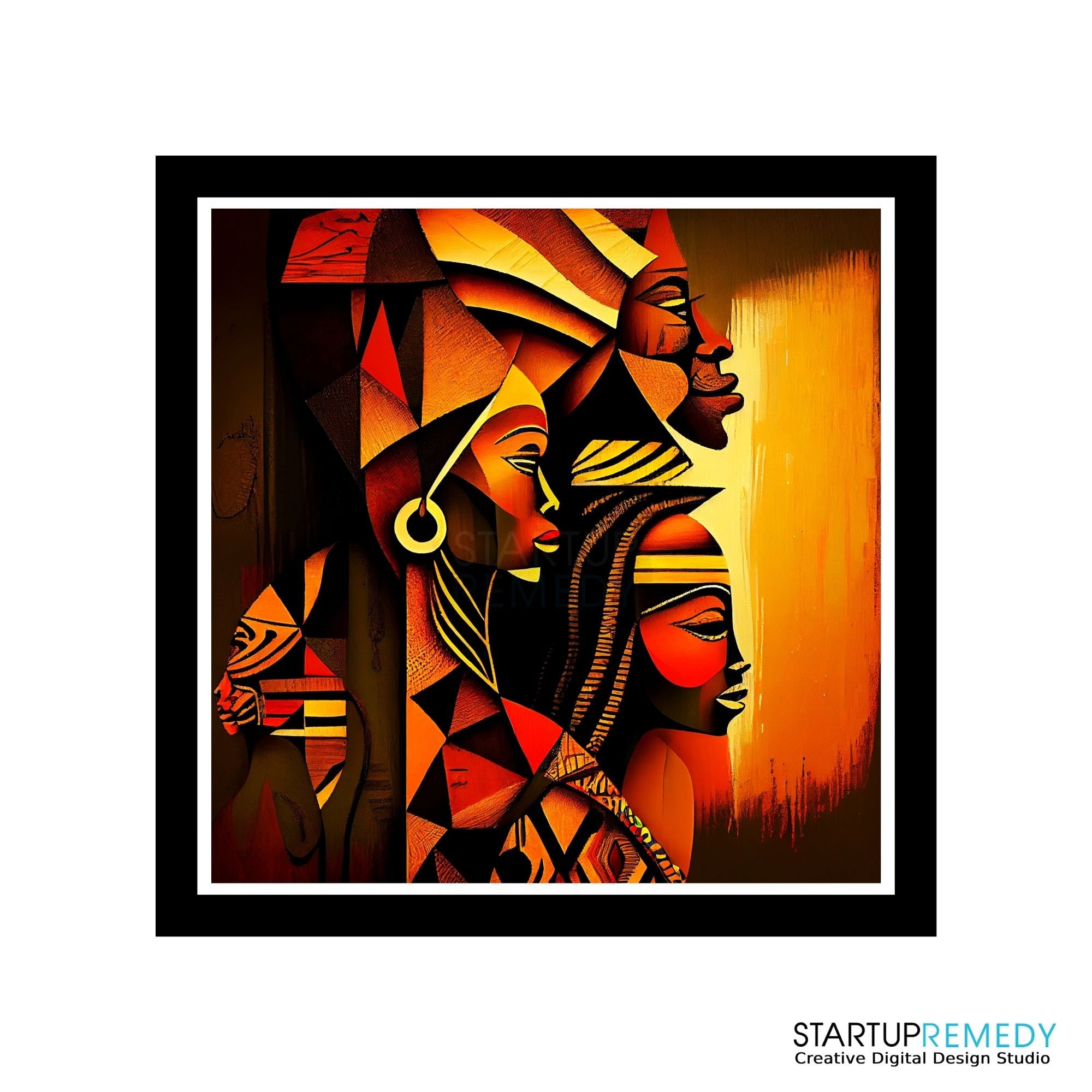 Black Art, African Art, Abstract Black Art, East African Wall Art ...