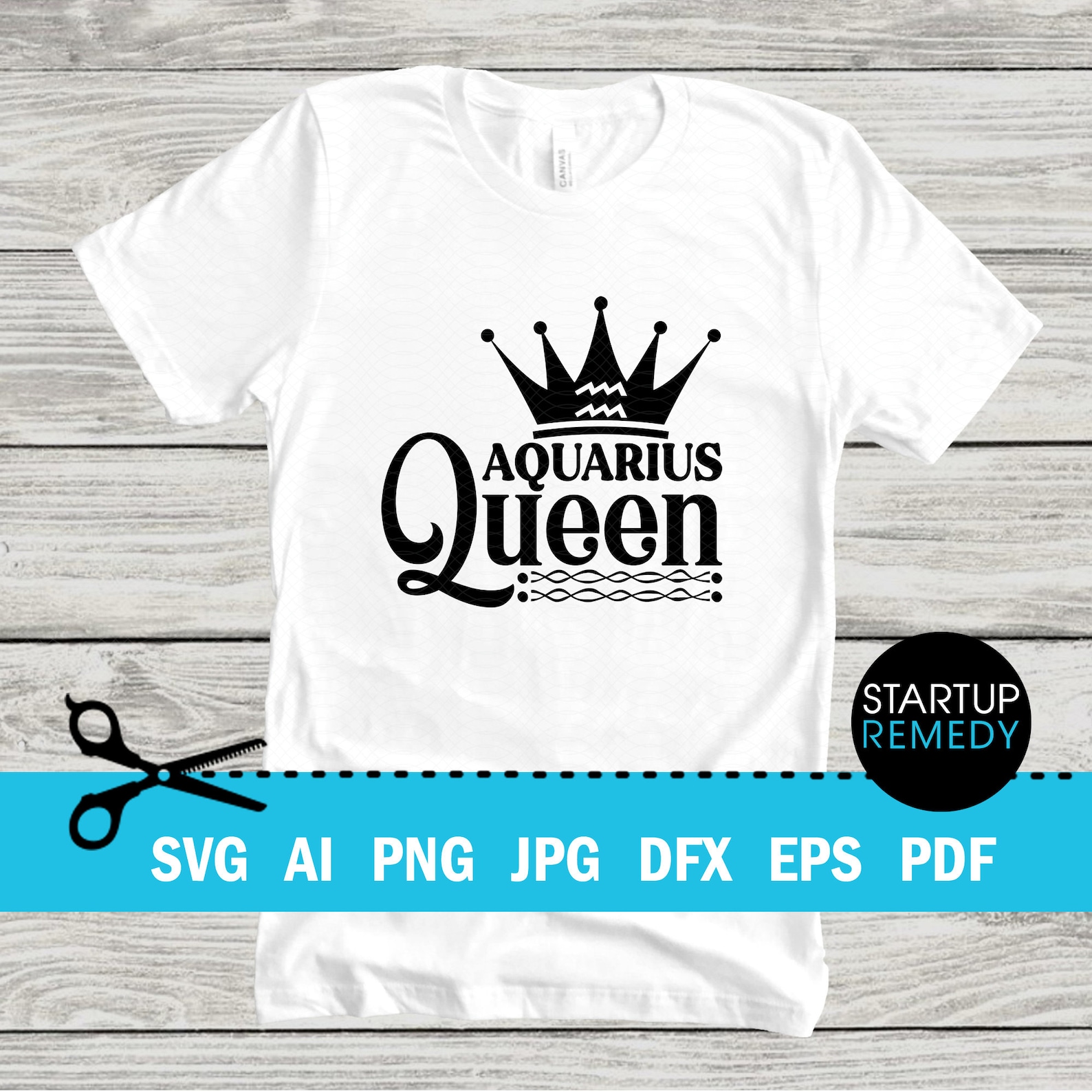 Aquarius SVG Zodiac Svg Aquarius Queen Svg A Queen Was Born - Etsy