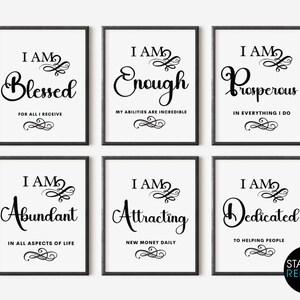 Affirmation Wall Art, Printable Wall Art, Digital Print, Entrepreneur ...