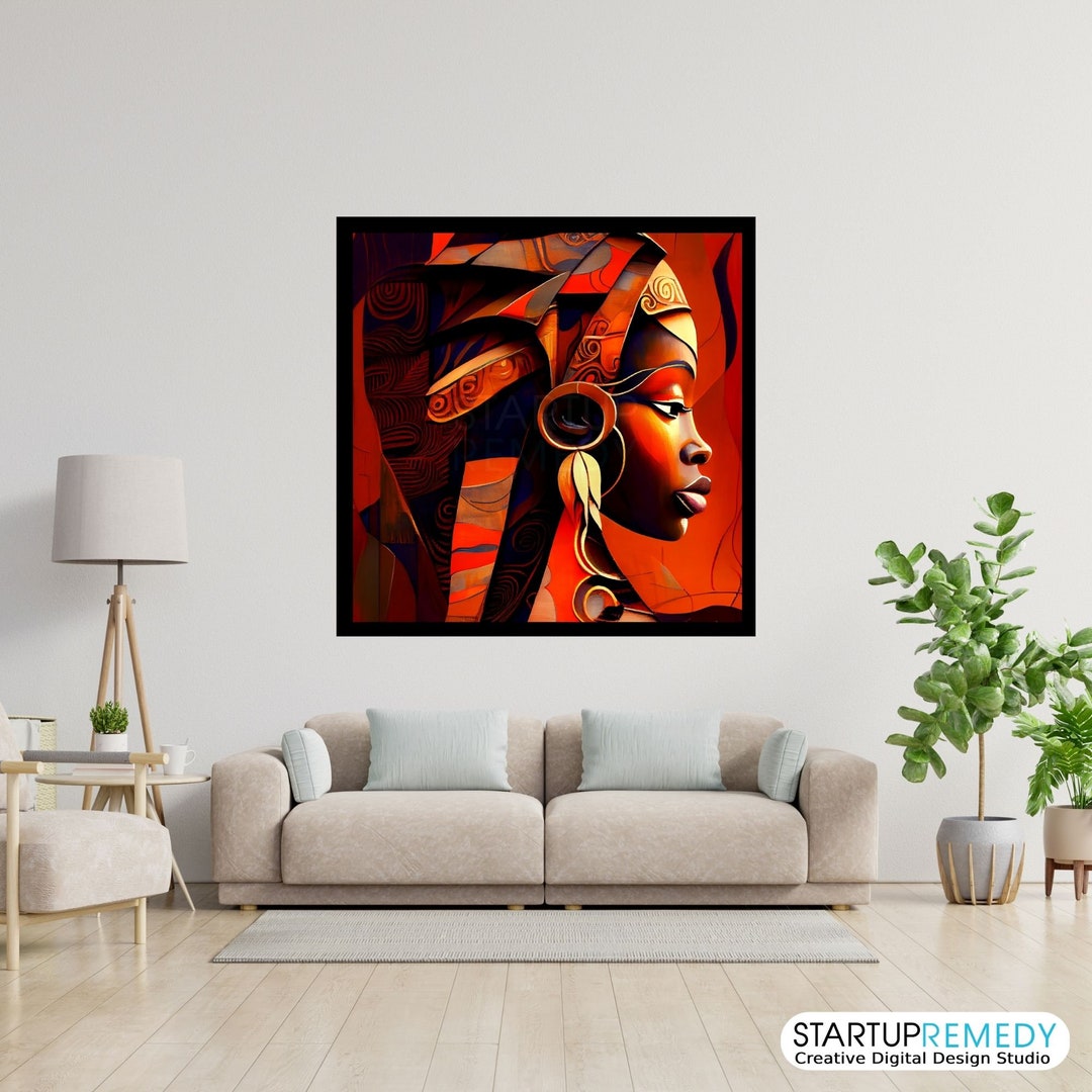 Black Art, African Art, Abstract Black Art, East African Wall Art ...