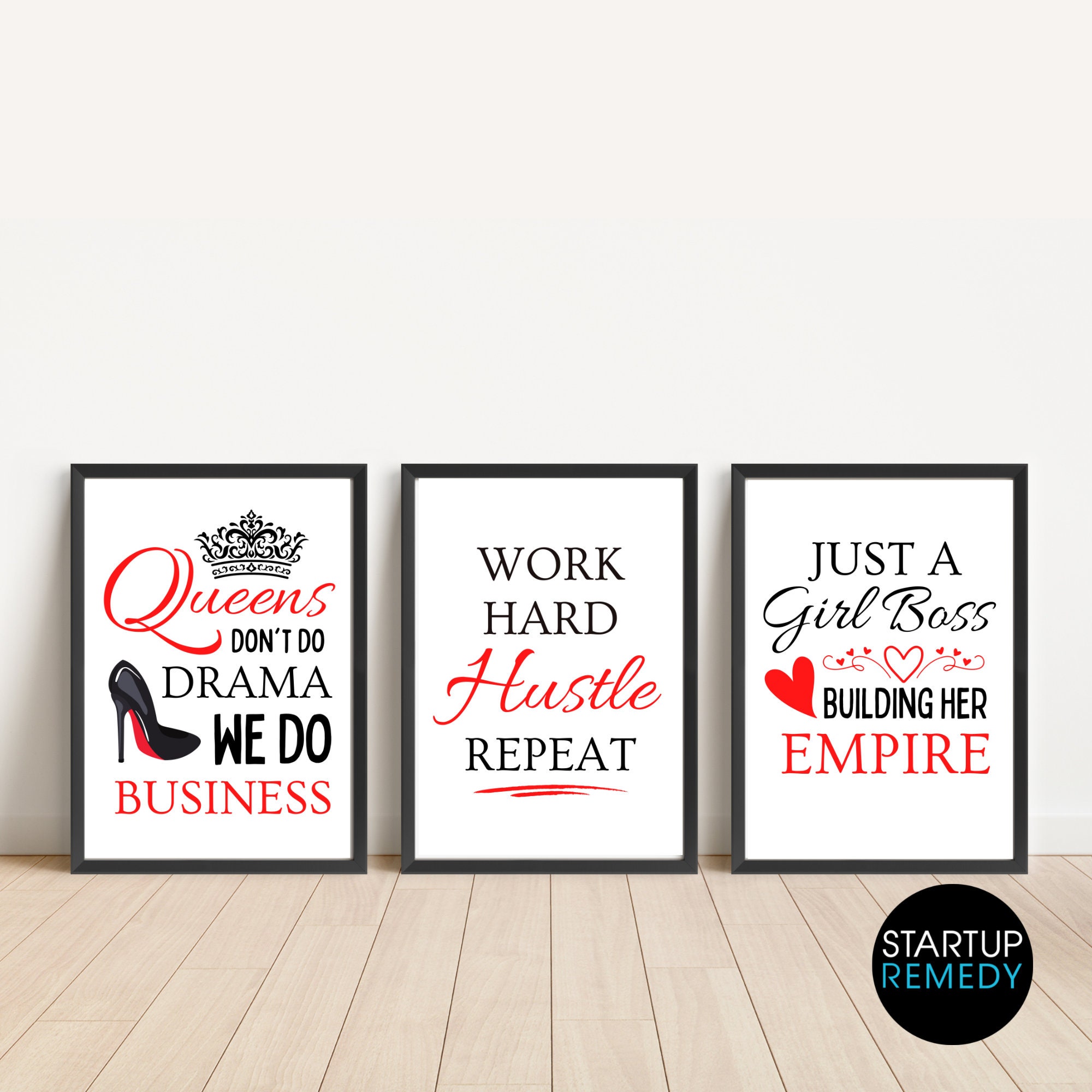 Printable Wall Art, Queen, Hustle Hard, Quotes, Digital Print ...