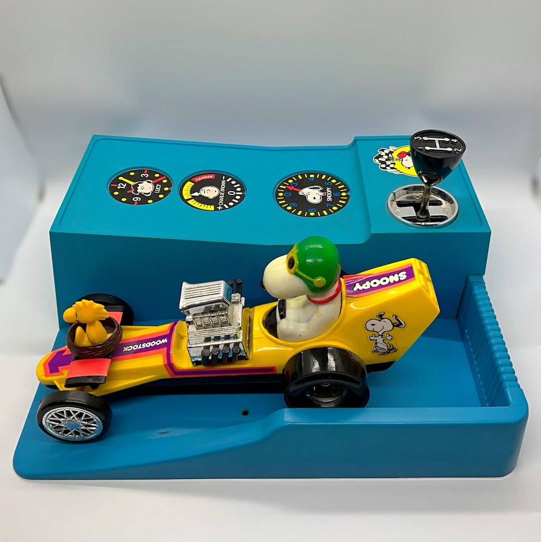 Vintage 1972 Aviva Toys Snoopy Dragster Stick Shifter, WORKS - Etsy