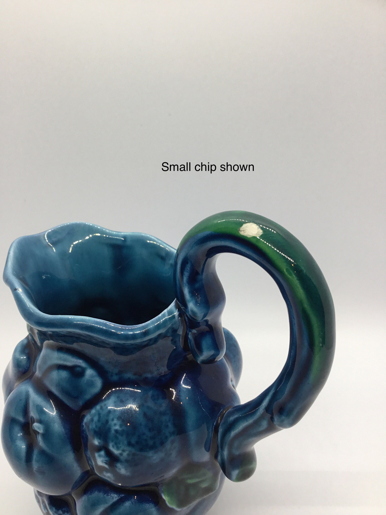 Vintage Inarco Mood Indigo Blue Fruit Ceramic Serving Pieces - Etsy