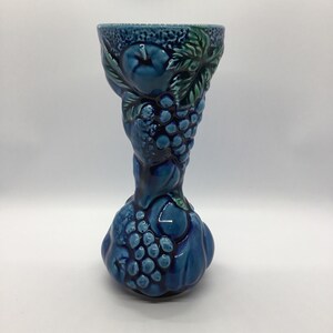 Vintage Inarco Mood Indigo Blue Fruit Ceramic Serving Pieces - Etsy