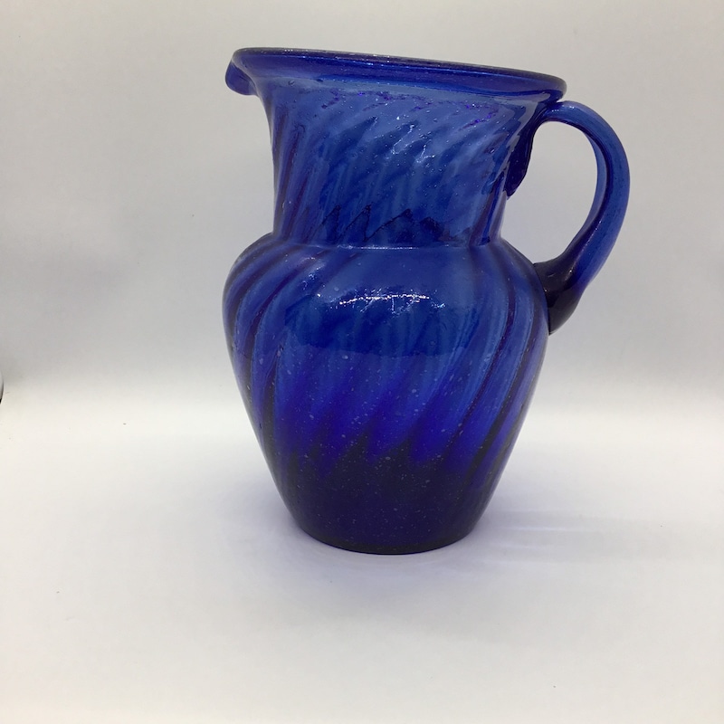 Small Glass Pitcher - Etsy