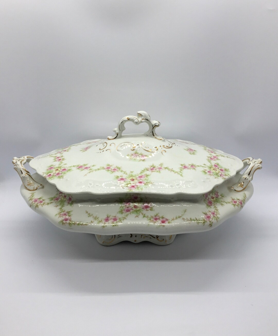 Vintage Johnson Bros England Serving Dish With Lid - Etsy