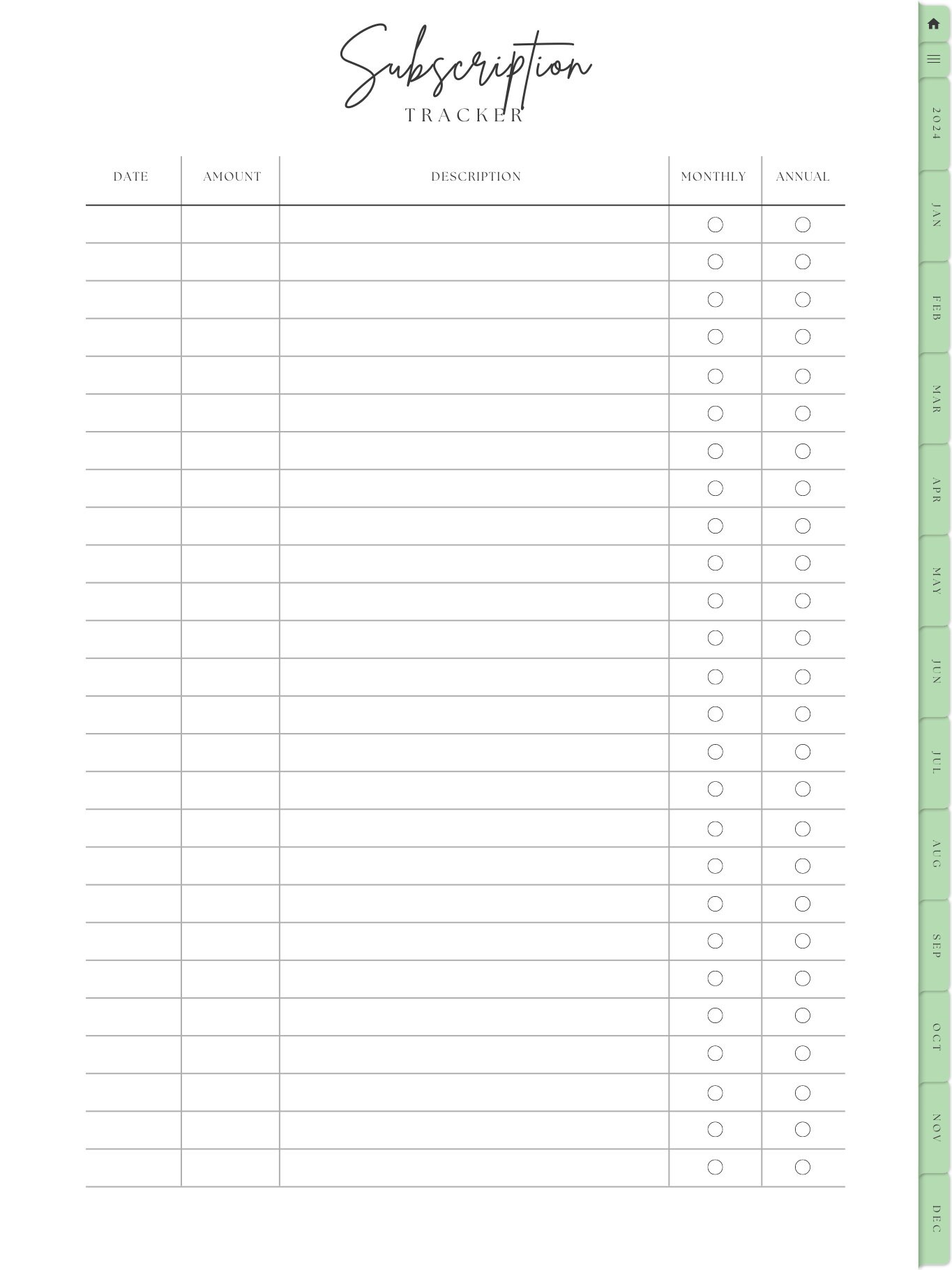 Printable Financial Planner, Digital Budget Organizer Template, Expense ...
