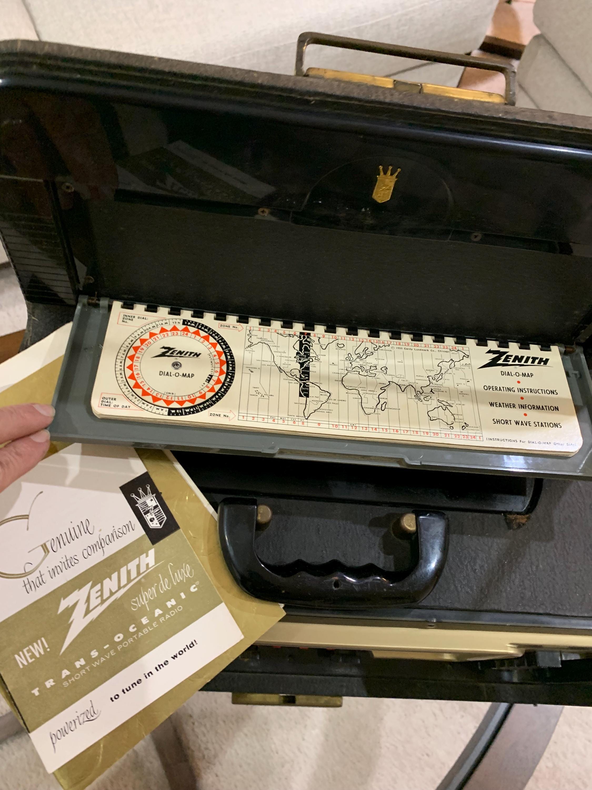 ZENITH Model A-600 Trans-oceanic Ca 1956 Radio MINT Original Owner ...