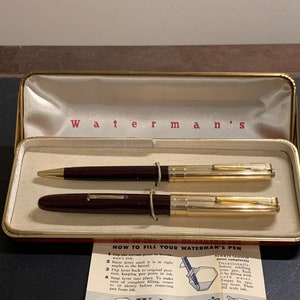 Waterman's Fountain Pen Set Mint in the Box Undipped - Etsy