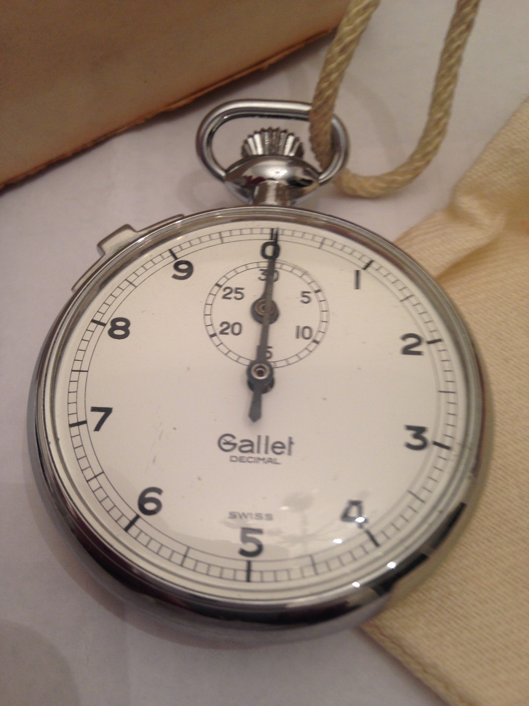 GALLET Stop Watch MINT as Shipped From USA Distributor to Retail Shop ...
