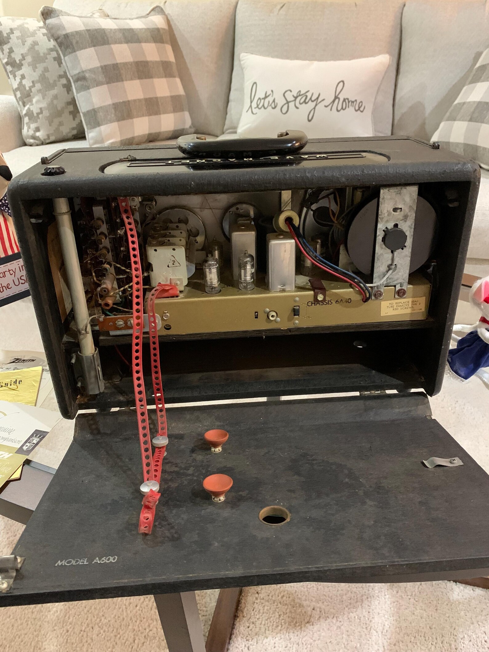 ZENITH Model A-600 Trans-oceanic Ca 1956 Radio MINT Original Owner ...