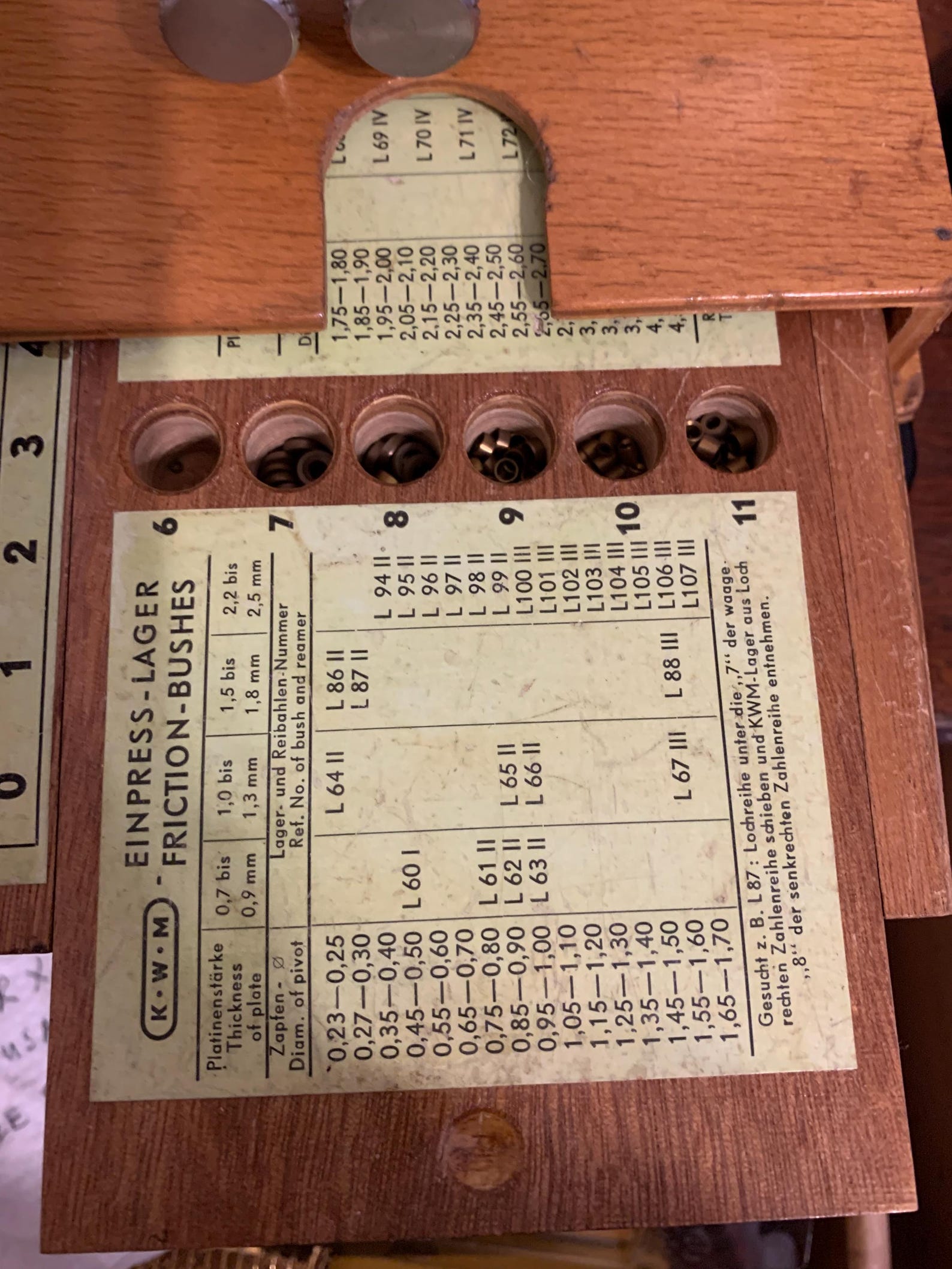 Rare K.W.M. German Clock Bushing Tool Set: Repair & Installation - Etsy