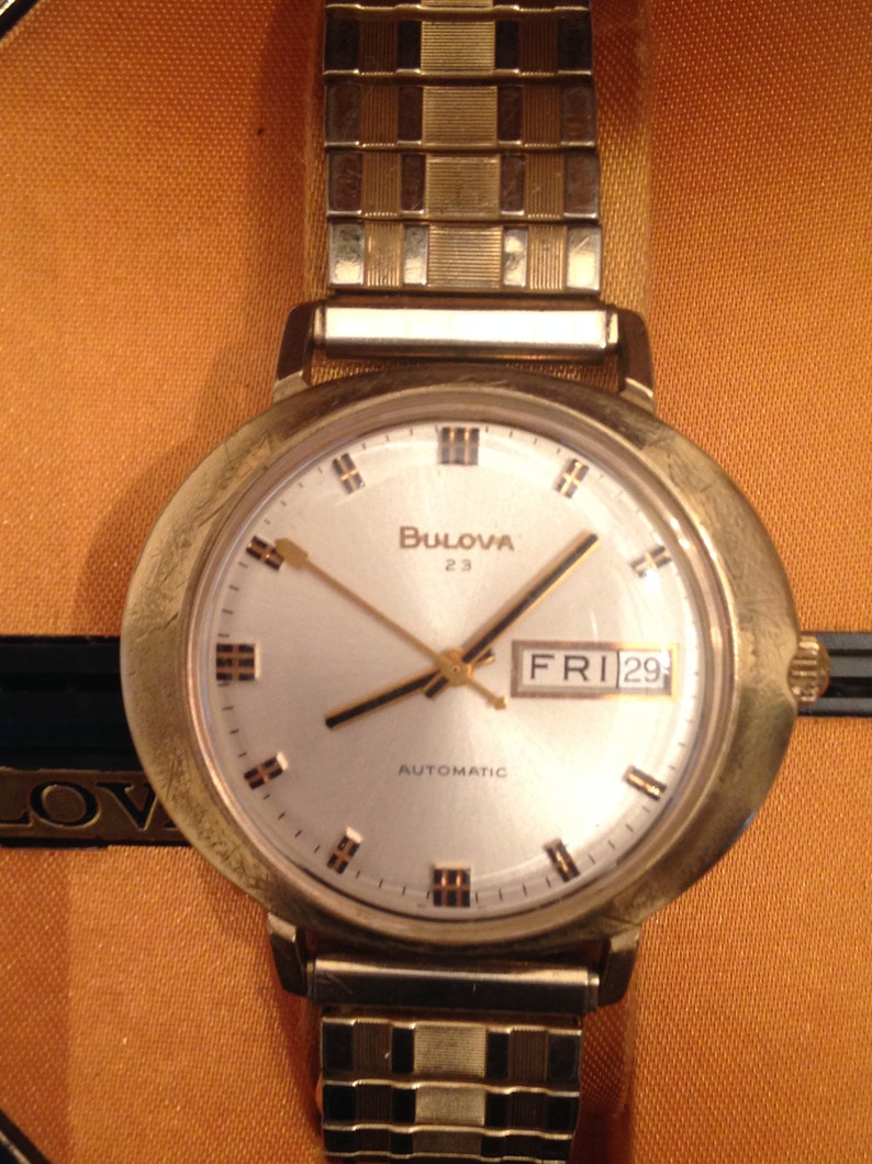 BULOVA President Model 23 J Automatic Day Date on 3 NOS Mint - Etsy