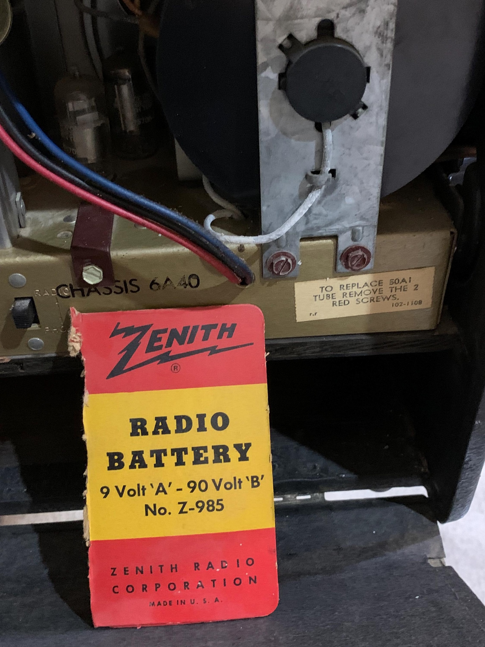 ZENITH Model A-600 Trans-oceanic Ca 1956 Radio MINT Original Owner ...