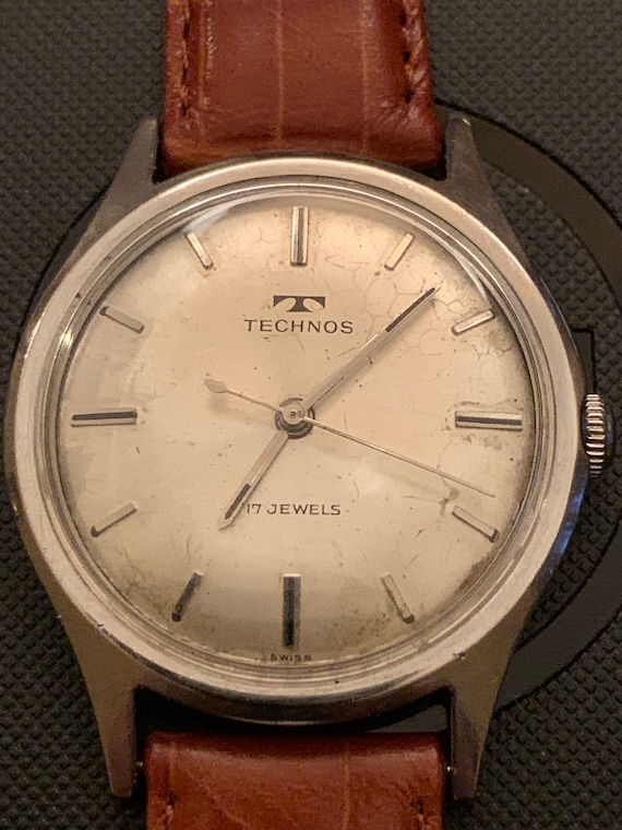 TECHNOS 17 Jewels mechanical Swiss Made Mens watch ca… - Gem
