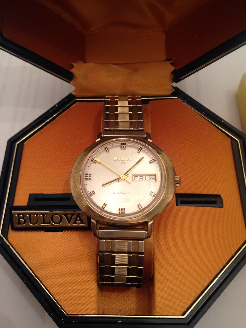 BULOVA President Model 23 J Automatic Day Date on 3 NOS Mint - Etsy