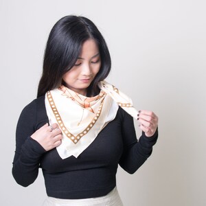 The Golden Crow Polyester Scarf. Sun and Tree. Yellow Scarf. Gift for ...