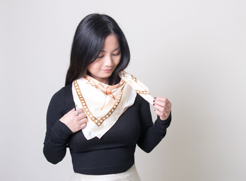 The Golden Crow Polyester Scarf. Sun and Tree. Yellow Scarf. Gift for ...