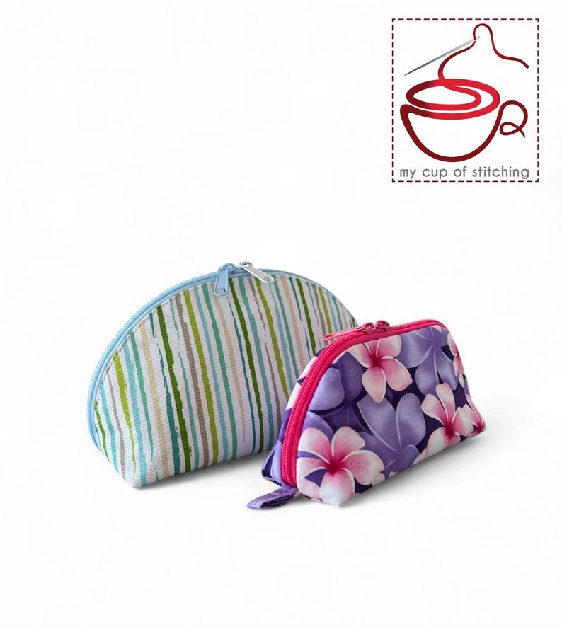 Dumpling/half Moon Zipper Pouches, PDF Sewing Pattern/tutorial ...