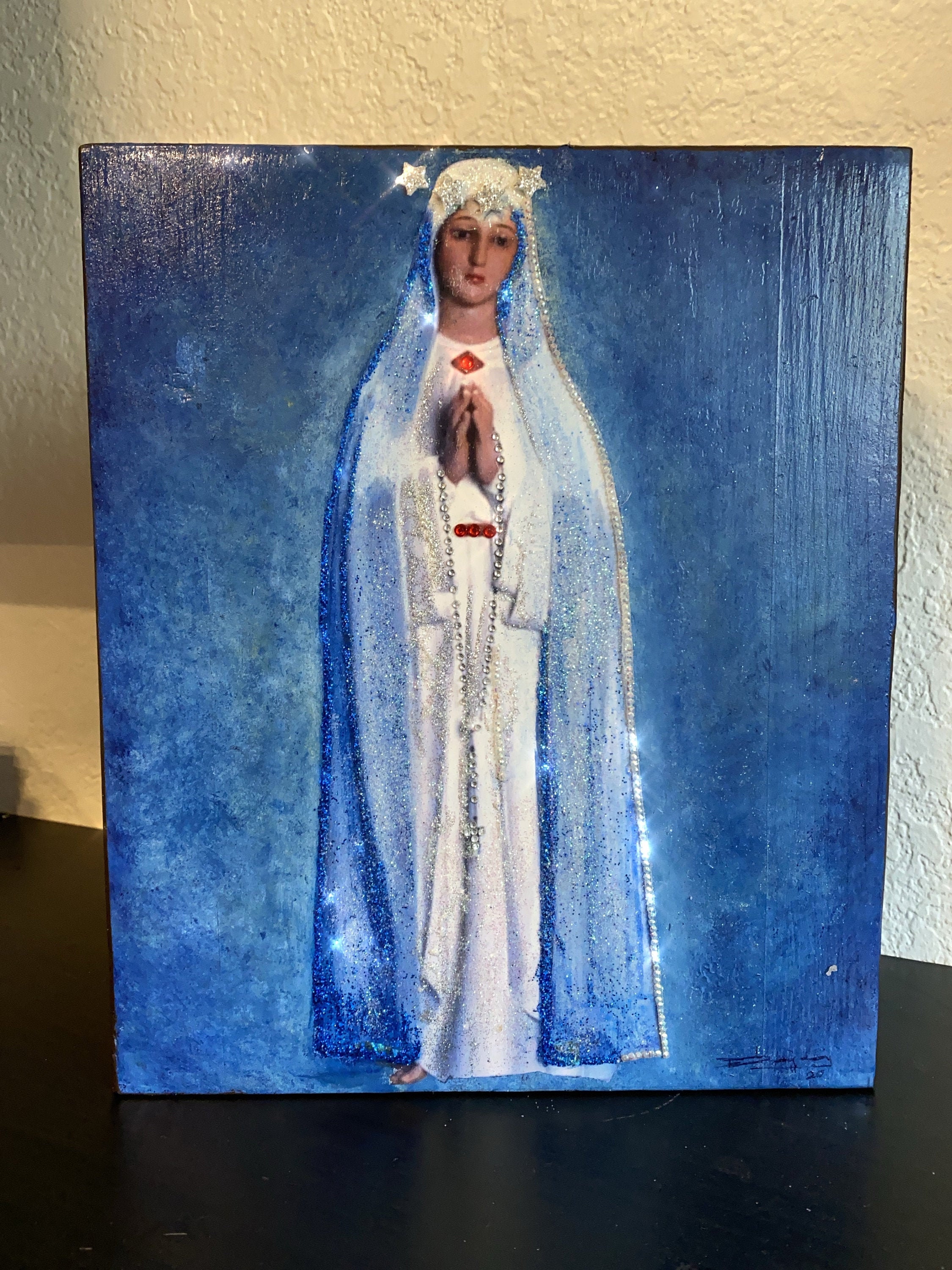 Virgen Del Pozo. Our Lady of El Pozo (with Clear Epoxy Coating) - Etsy