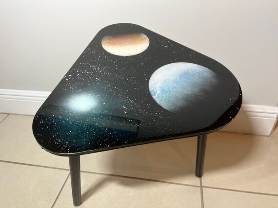Decorative Table Epoxy Planets Design hand-made Original - Etsy