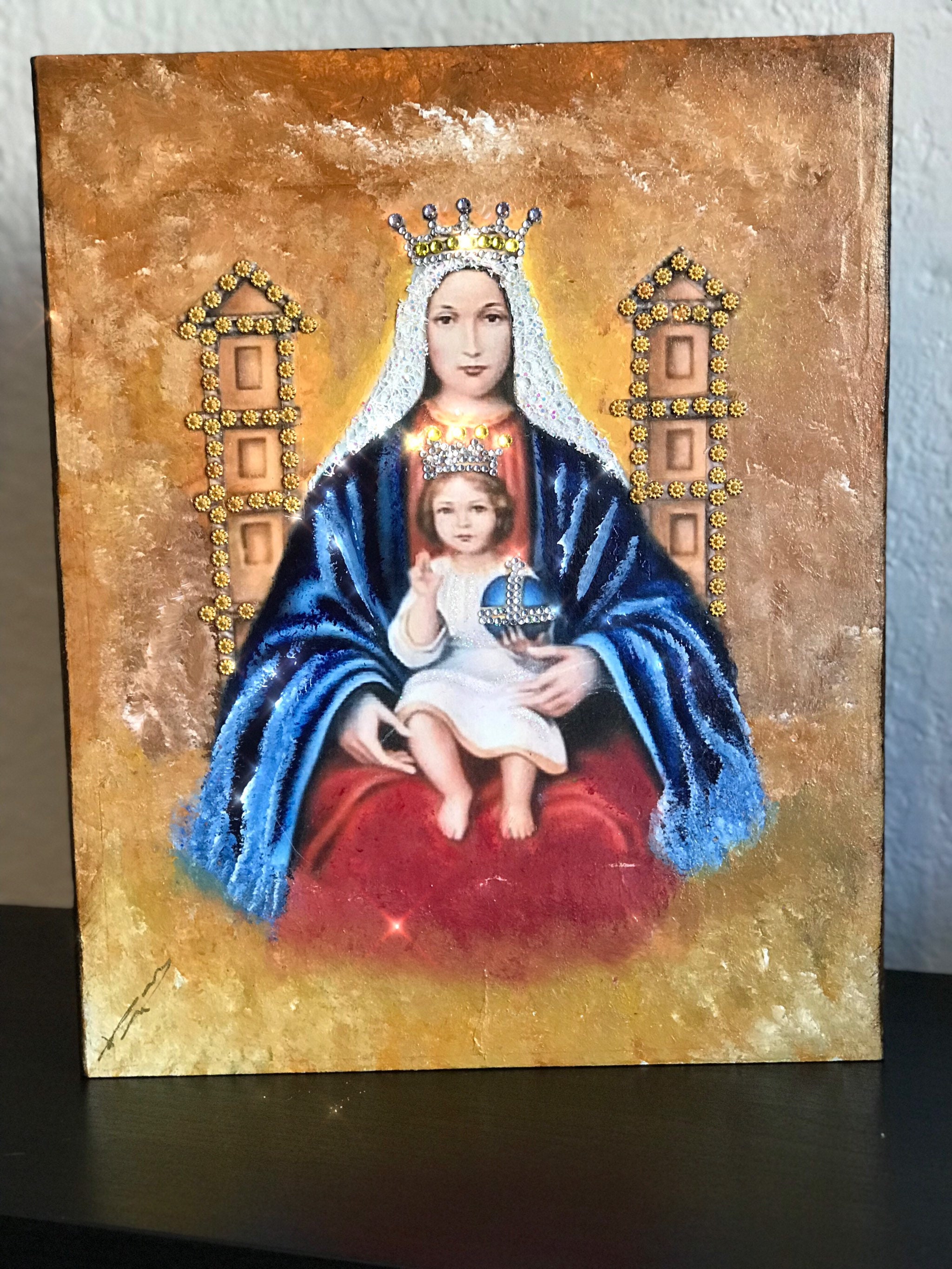 Our Lady of Coromoto. Nuestra Señora De Coromoto (with Clear Epoxy ...