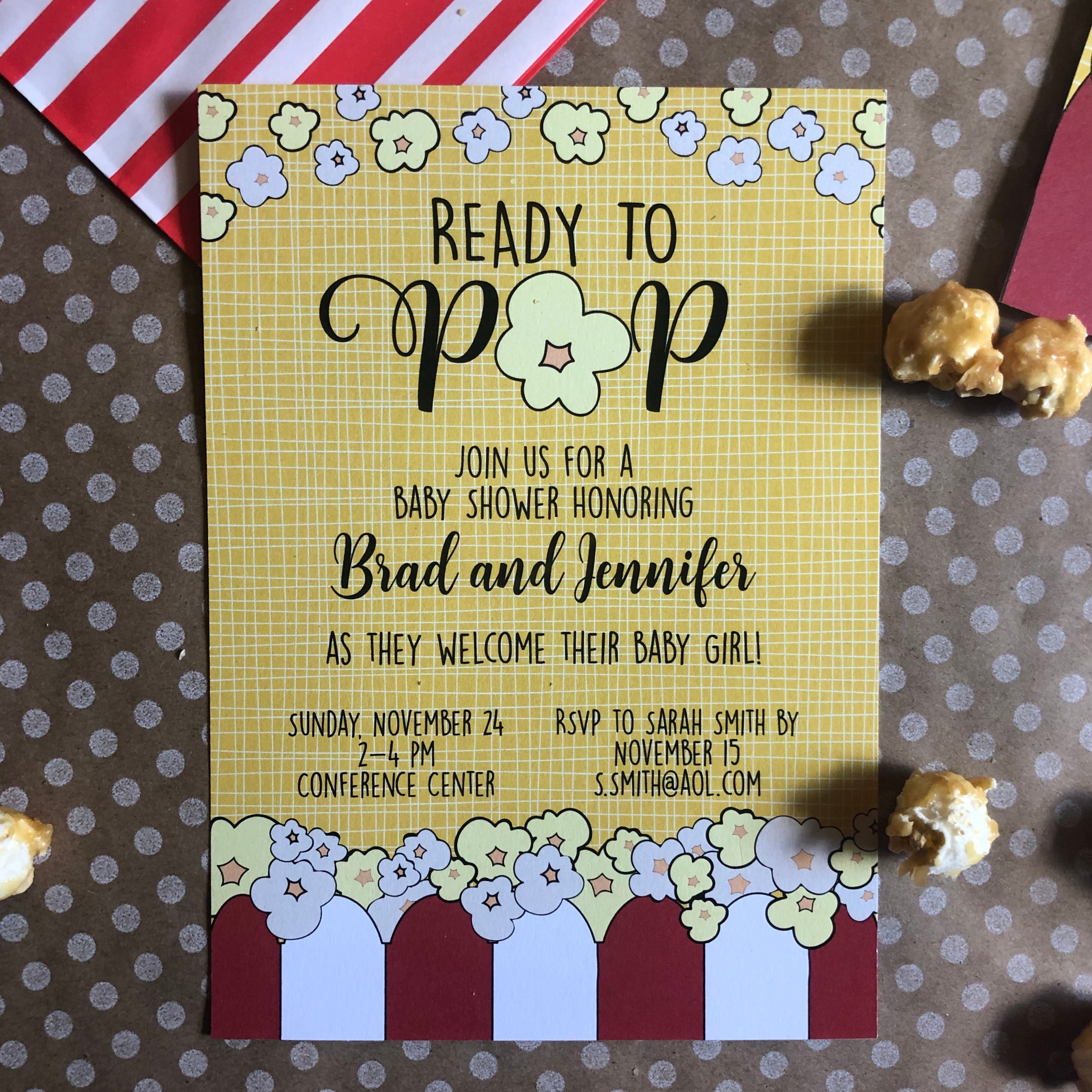Ready To Pop Popcorn Template