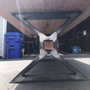 X-frame Center Beam Steel Table Legs 3"x2" Steel Rectangle Tubing - Etsy
