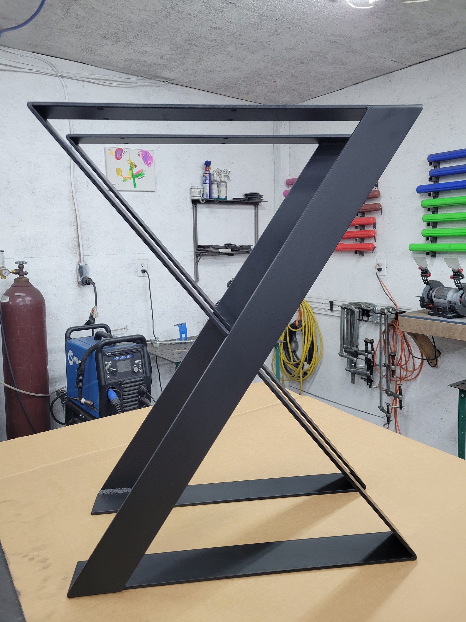 3 X 1/4 Steel Flat Stock X or Z Frame Table Legs Modern Style - Etsy