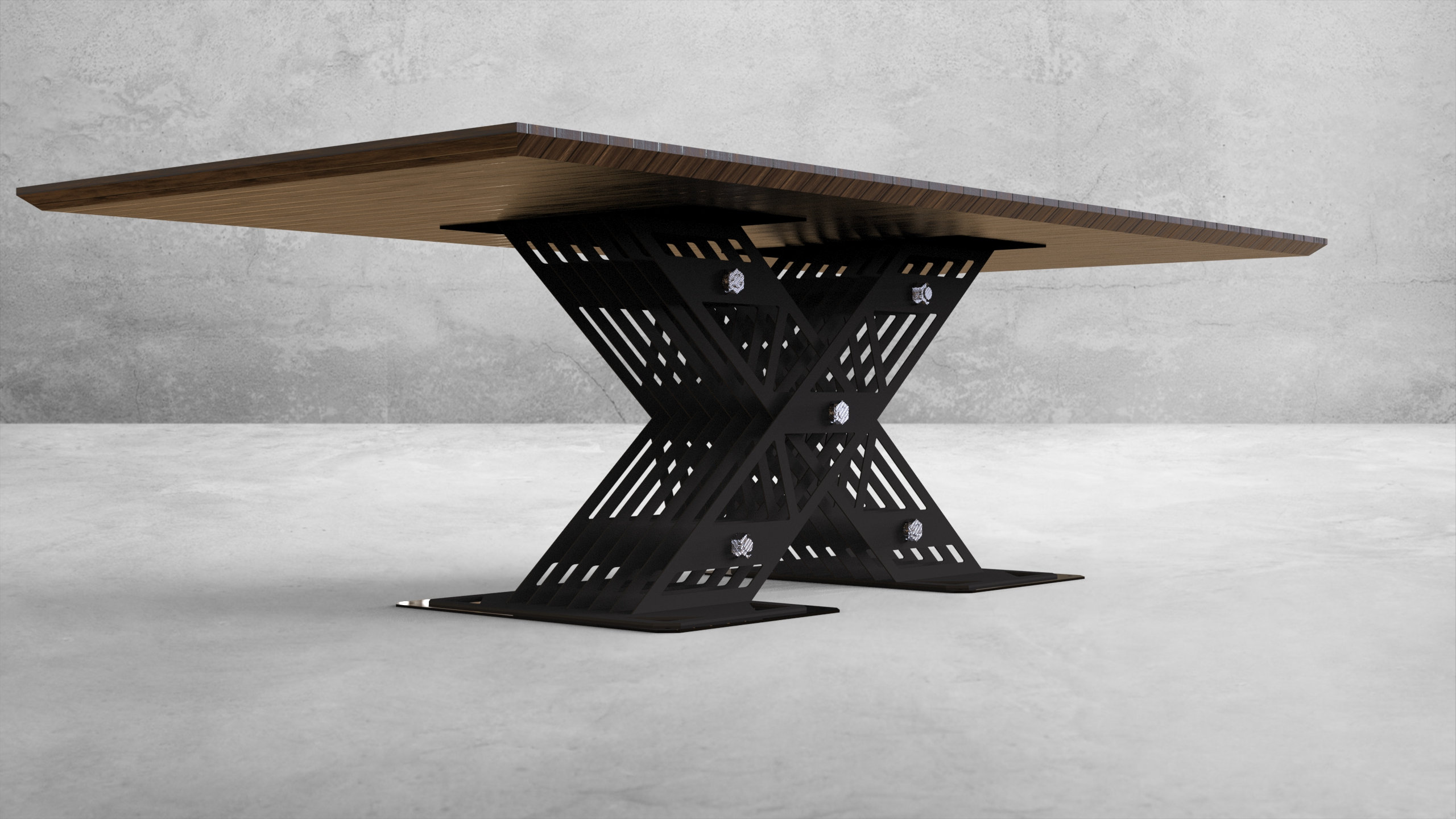 X-frame Modern Industrial Style Table Base (counter Height or Dining ...
