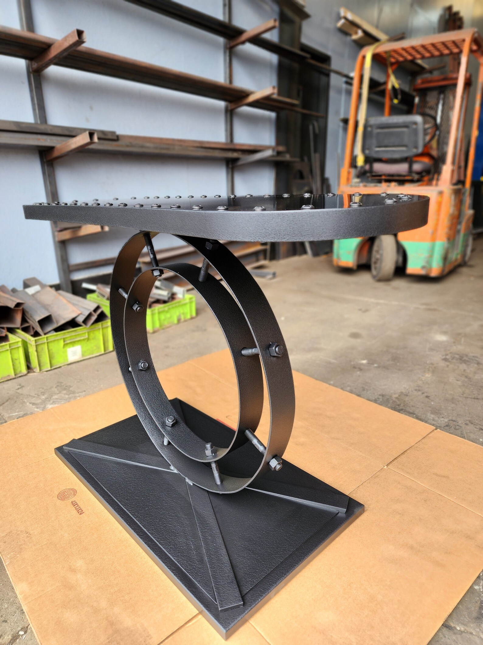 Industrial Ring Console or Entry Table - Etsy