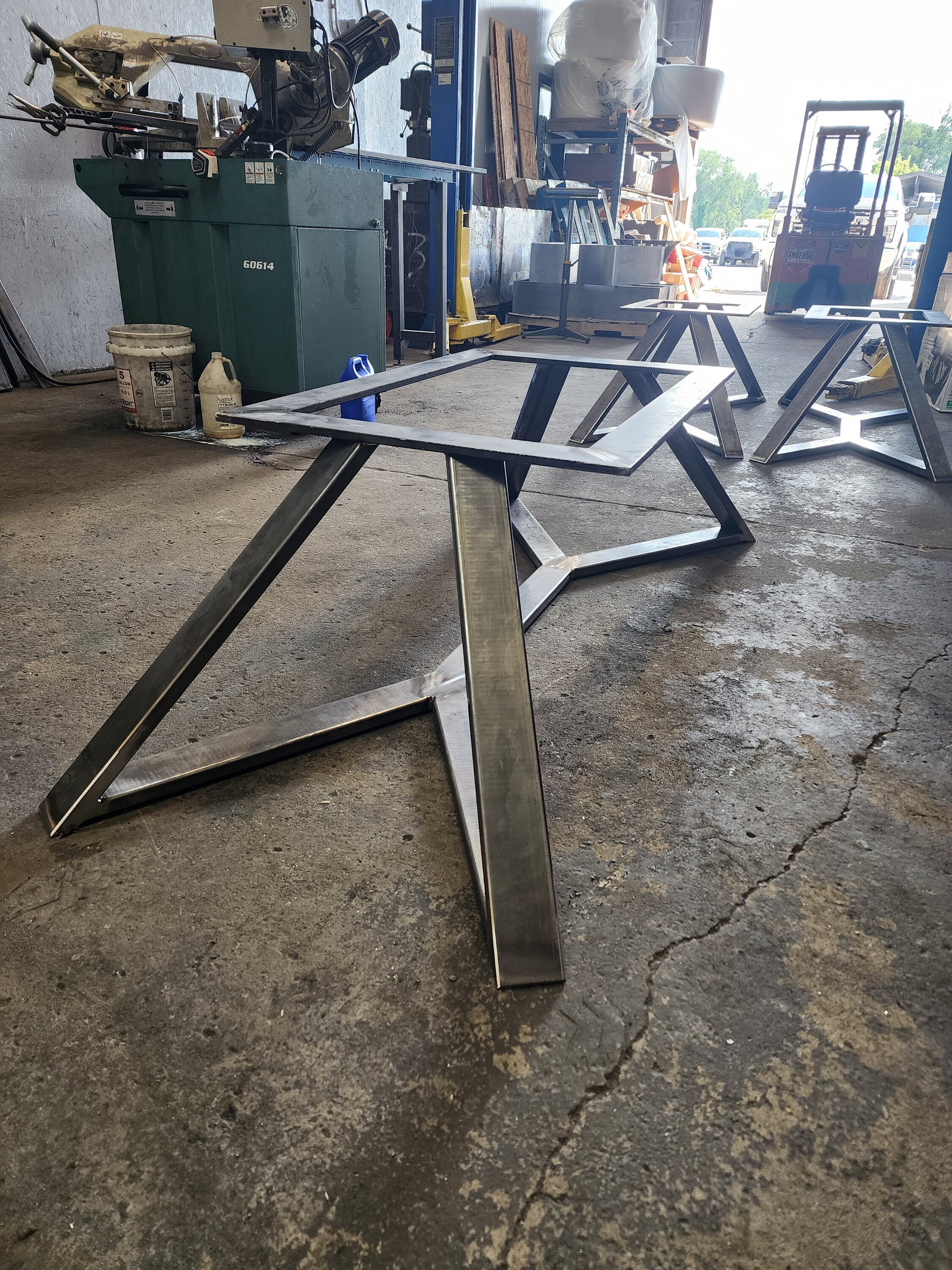 Abstract Steel Table Base - Any Size! - Etsy