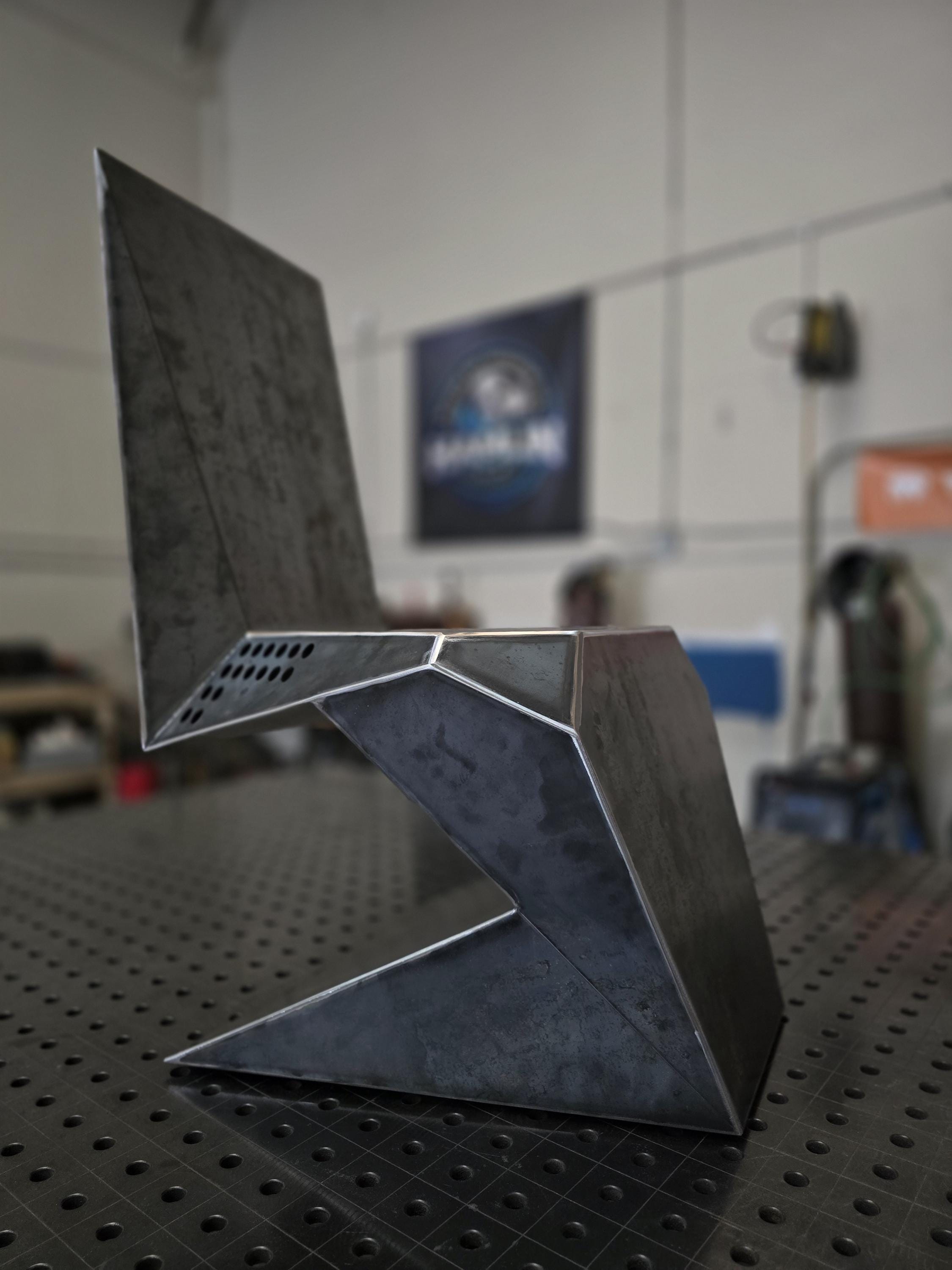 Cyber Chair – Industrial Steel Modern Art Chair - Etsy