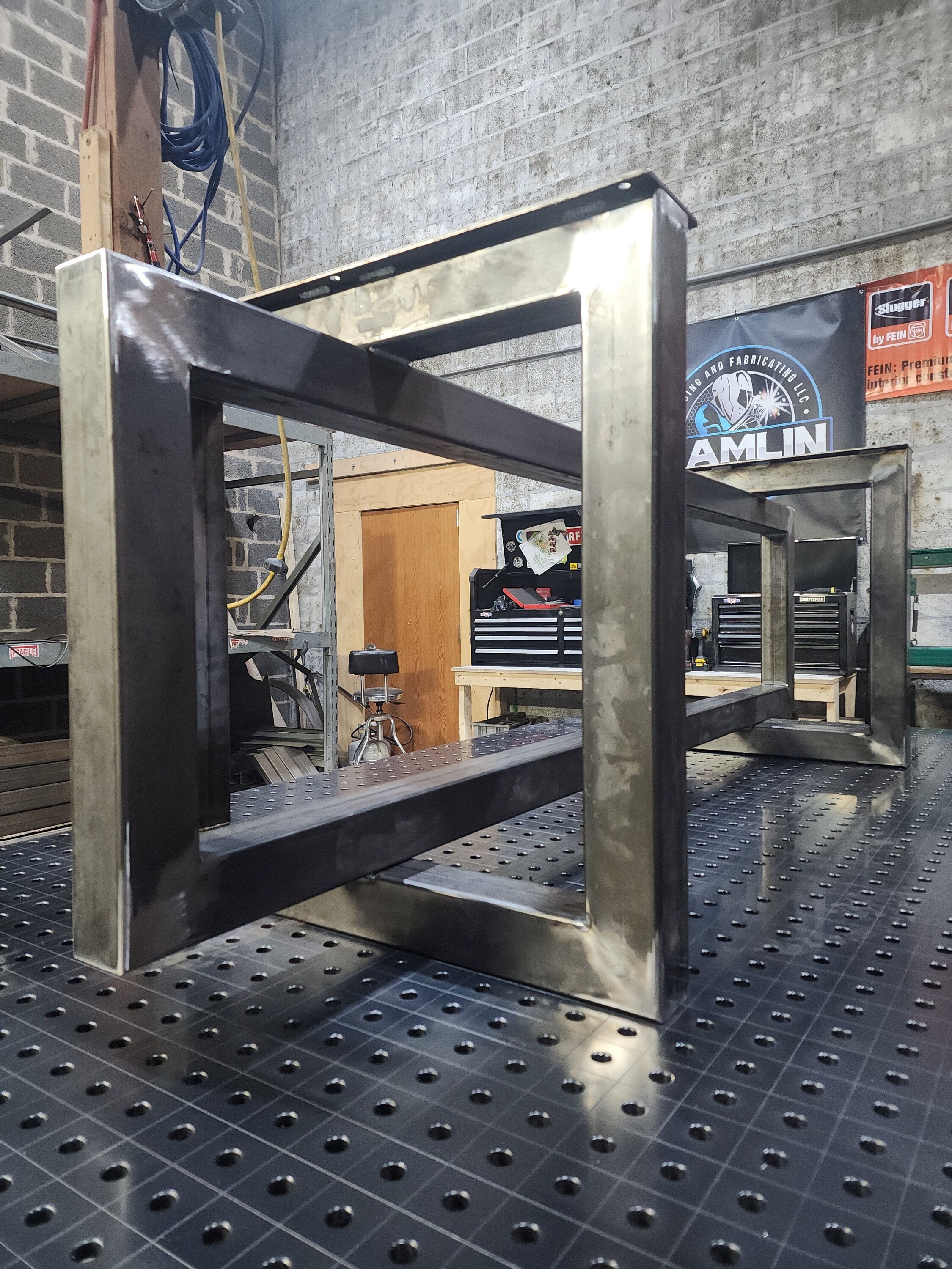 Square and Rectangle Modern Style Steel Table Base - Etsy
